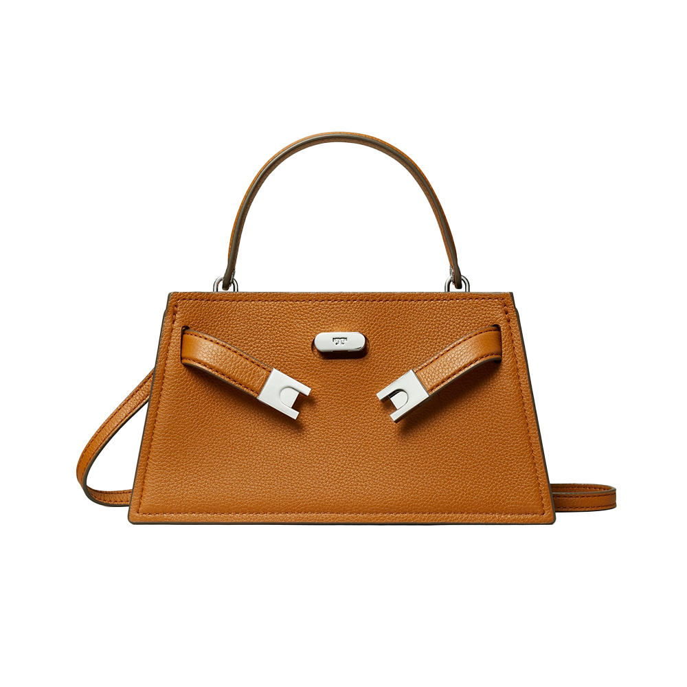 Tory Burch Lee Radziwill Mini Top Handle Bag Bourbon – voilà.id