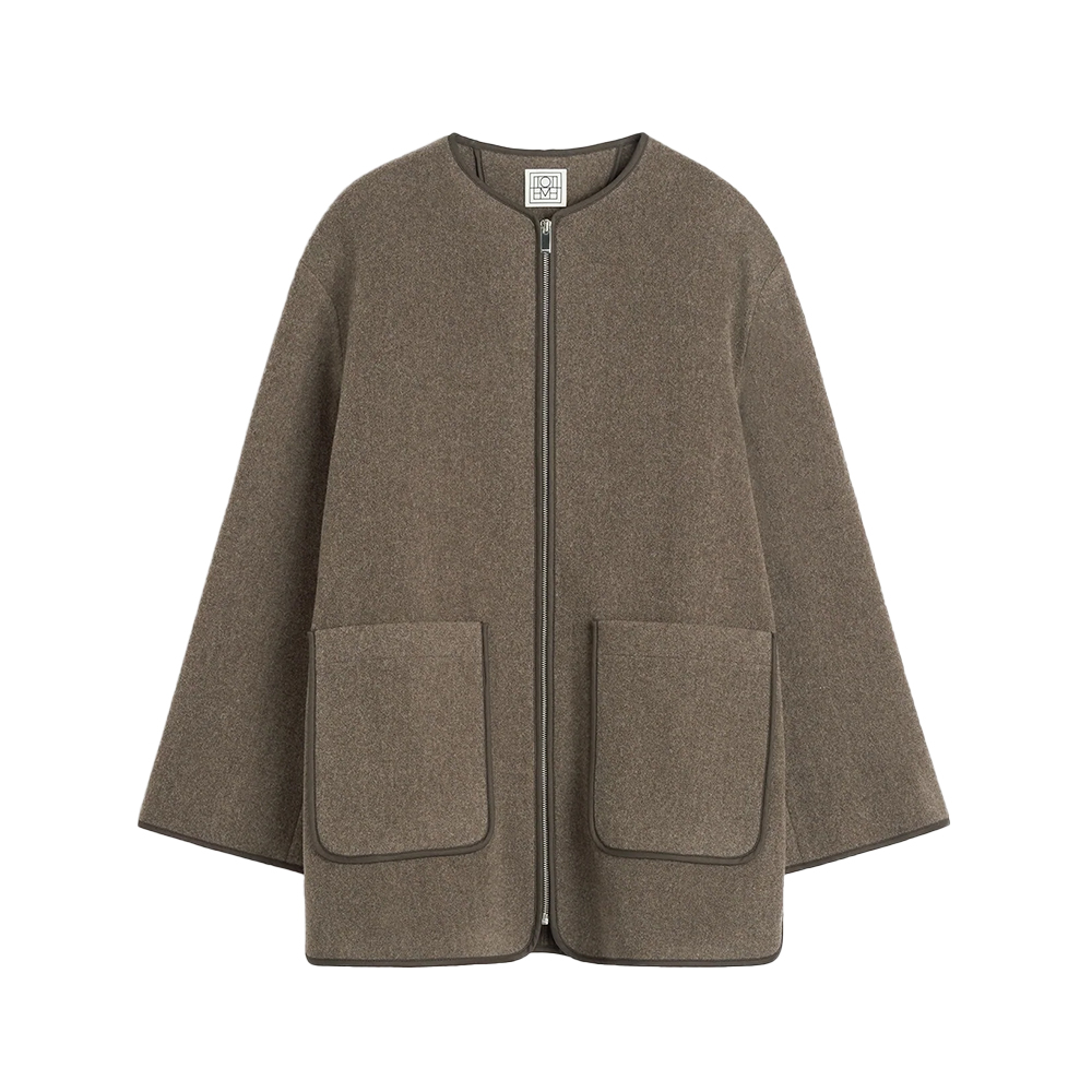 Toteme Felted Wool Jacket Oak – voilà.id