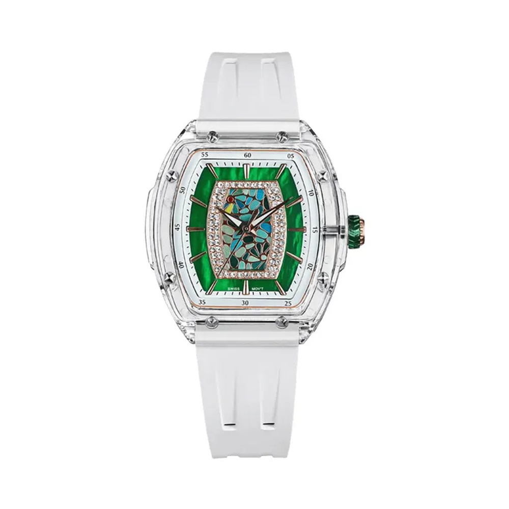 Tsar Bomba Nucleus Femme 02 TB8219L-04 Mother of Pearl Green Dial White ...