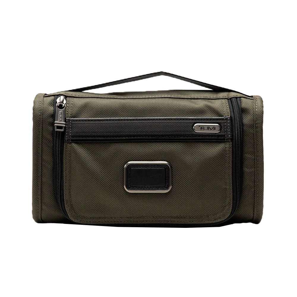 Tumi Medium Travel Kit Canvas Dark Green – voilà.id