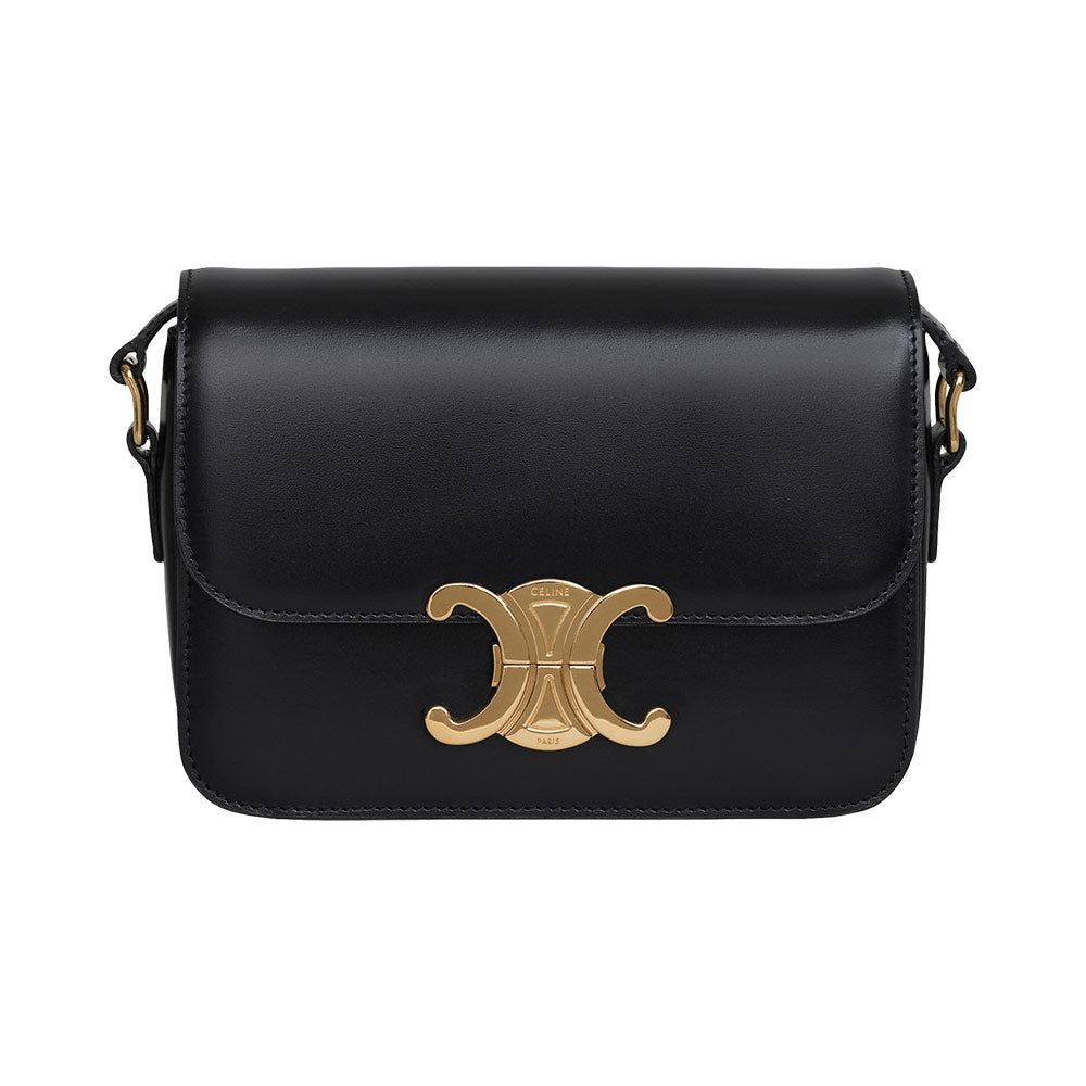 Celine Teen Triomphe Bag in Shiny Calfskin Bronze – voilà.id