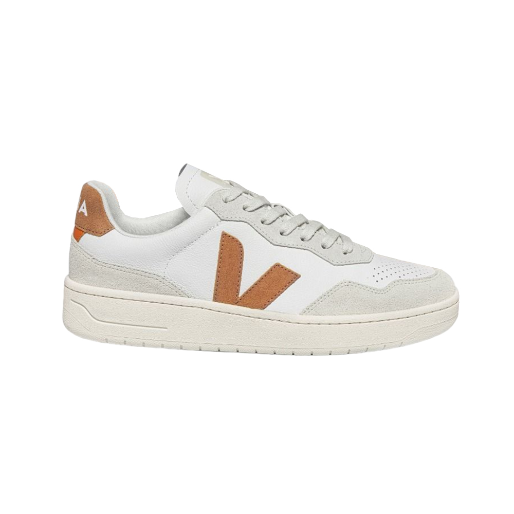 Veja V-90 Leather Sneakers Extra White Umber Man – voilà.id