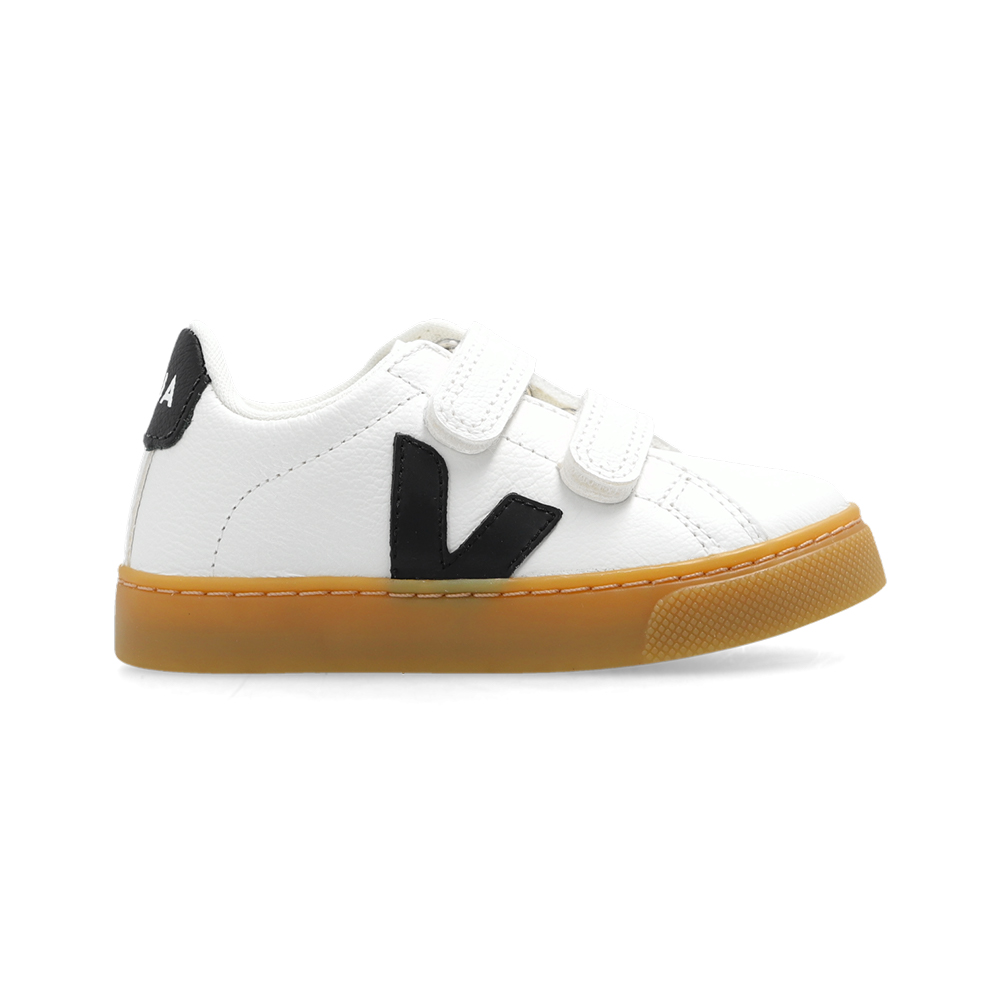 Veja Kids Esplar Chromefree Leather Touch-Strap Sneakers White Black ...