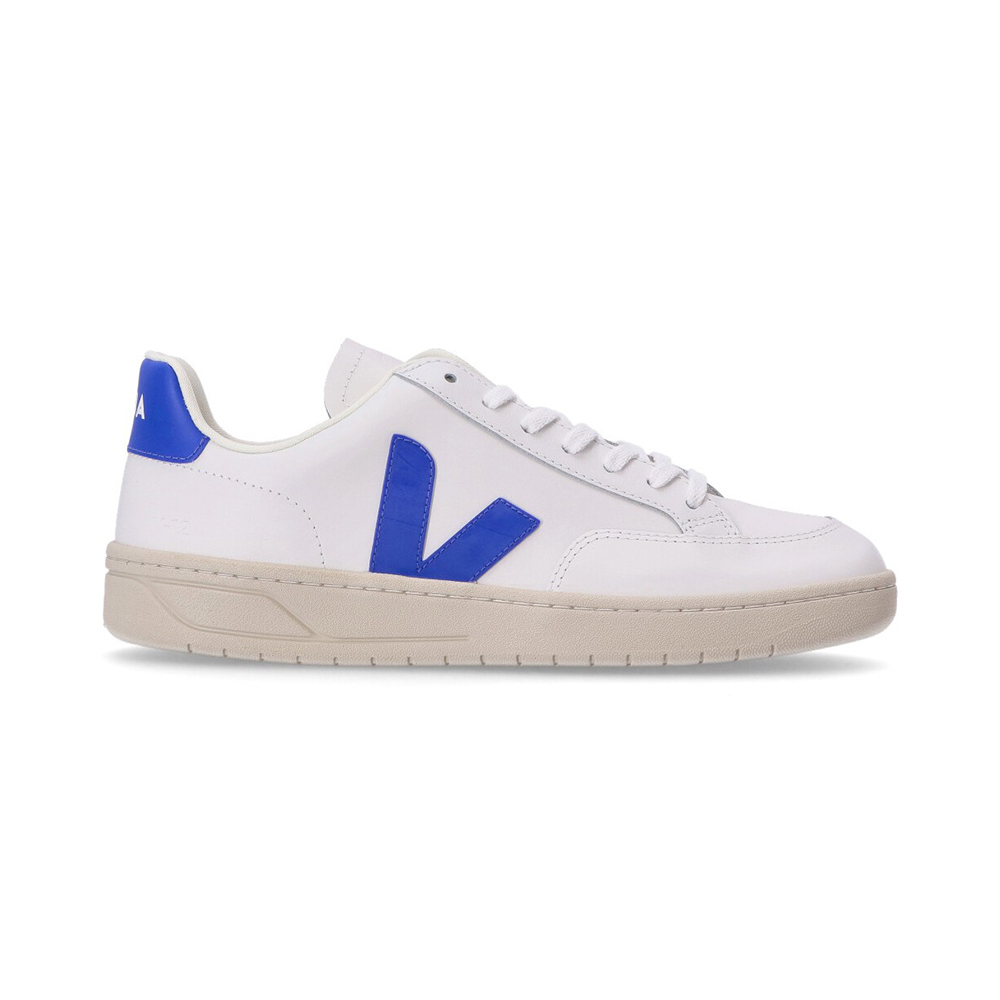 Veja V-12 Leather Sneakers White Paros Men – voilà.id