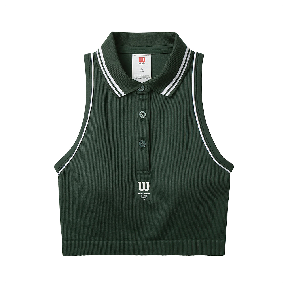 Wilson Topspin Seamless Polo Shirt Sycamore – voilà.id
