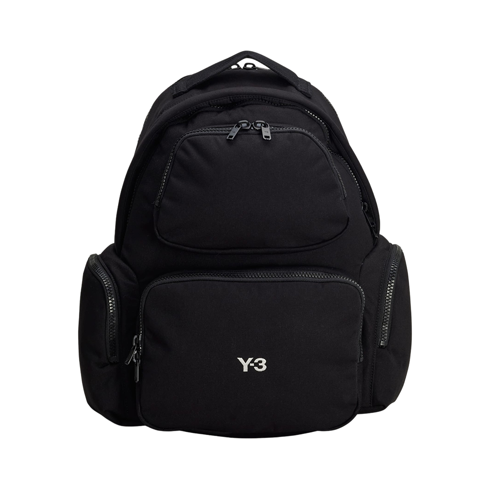 Y-3 Logo Embroidery Nylon Backpack Black – voilà.id