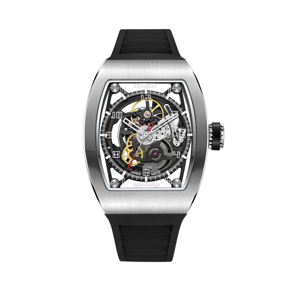 Zeroo M2 The Subaru 39 - ZM002SBK Skeleton Mechanical Automatic Black – voilà.id
